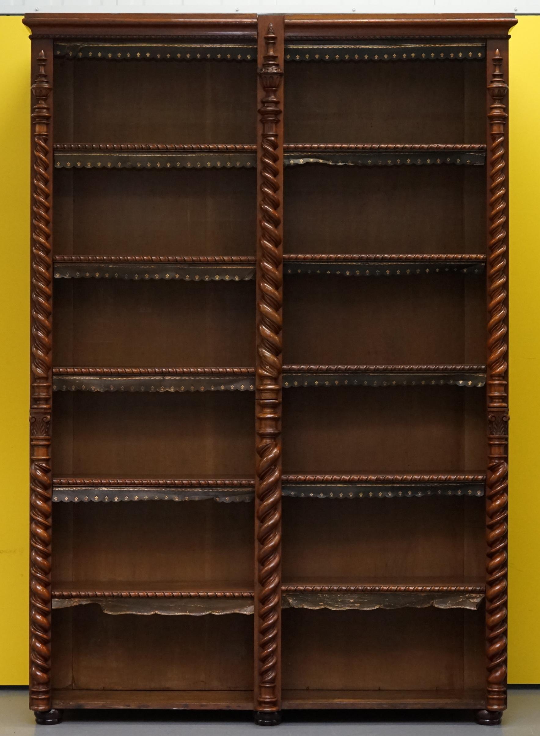 Rare Regency Library Bookcase with Hidden Build in Coat Cupboards ...