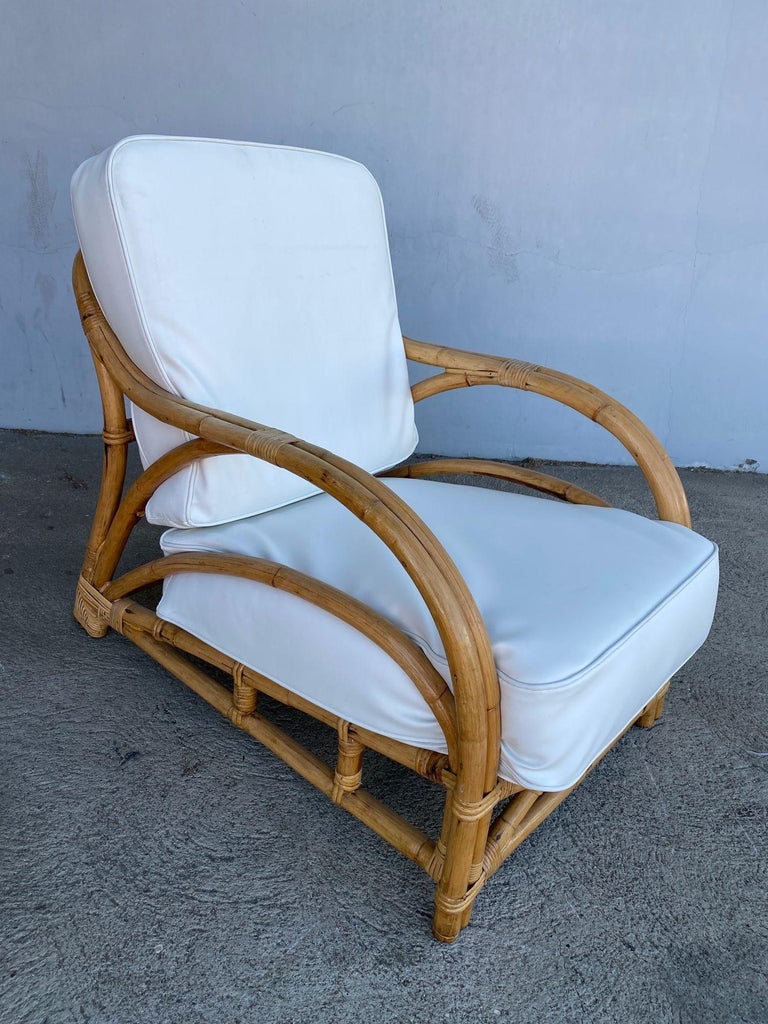 1940s Transition" Rattan Sofa and Lounge Chair Living Room Set For Sale ...