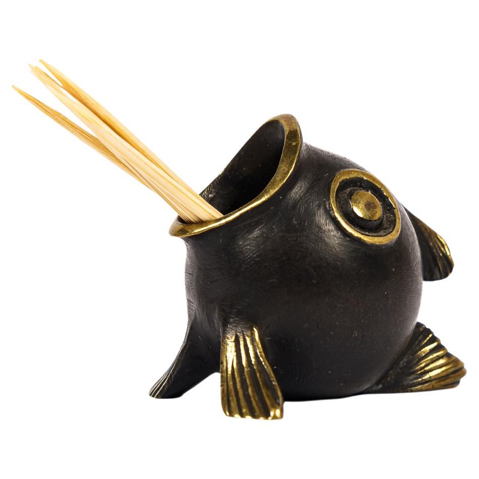 Rare Richard Rohac Fish Toothpick Holder Around 1950s For Sale at 1stDibs