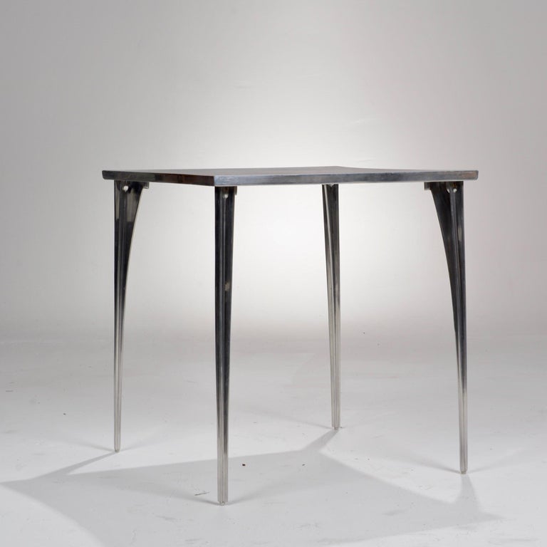 Rare Robert Josten Hand Cast Aluminium Table For Sale at 1stDibs