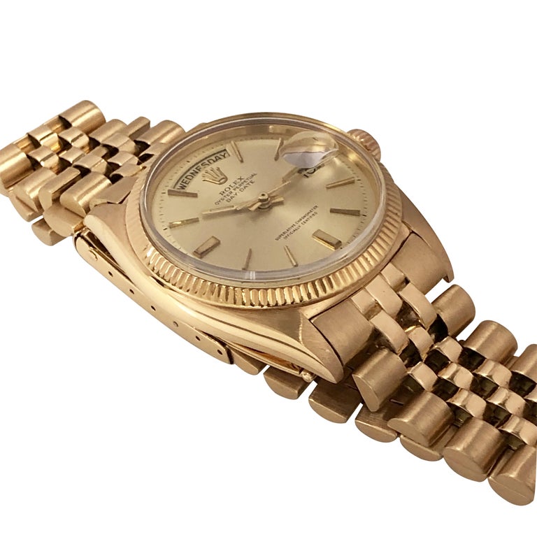 Rare Rolex Vintage Rose Gold Ref 6612 Day Date President Wristwatch For ...