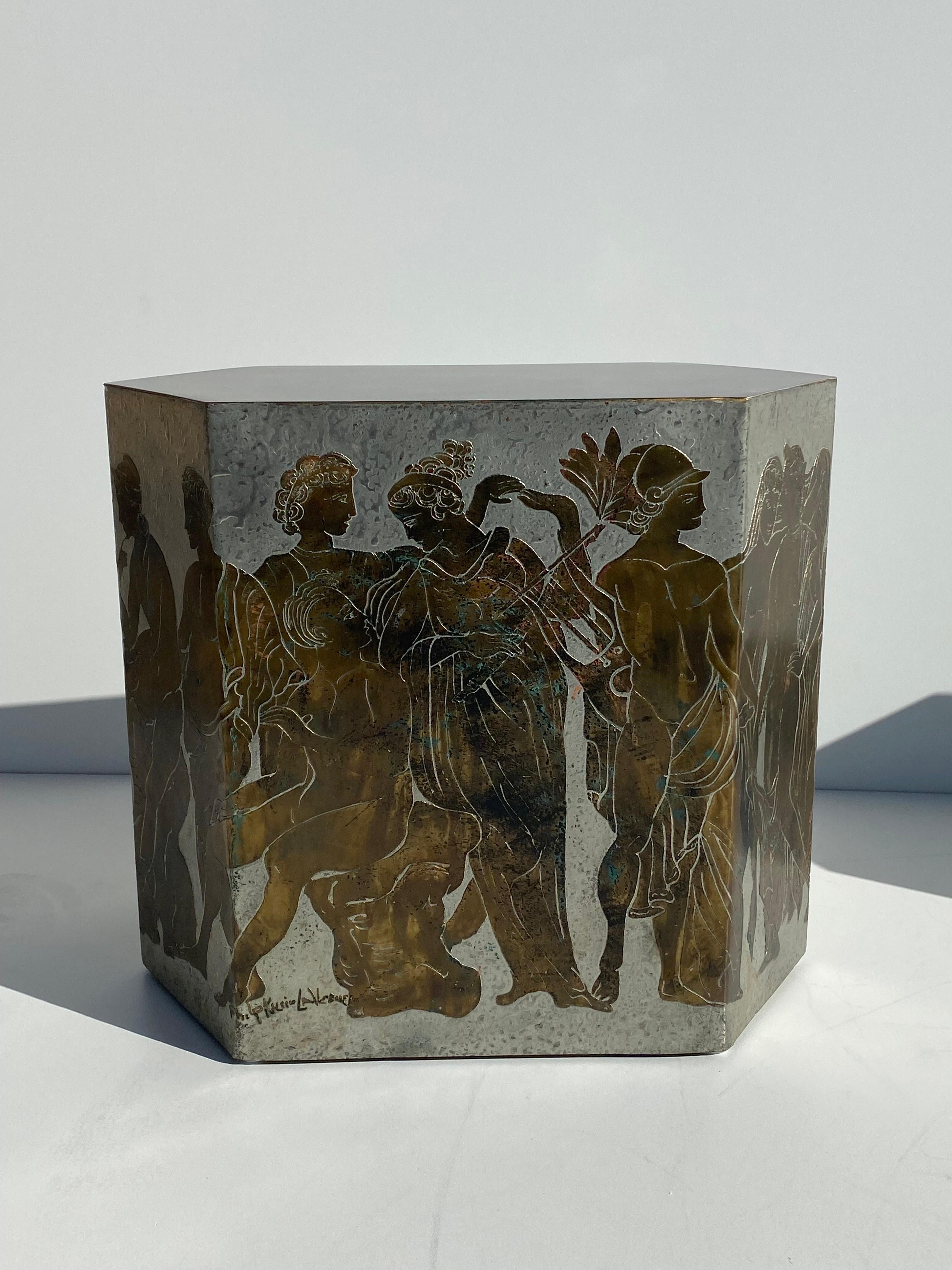 Rare “Romanesque” Side Tables by LaVerne at 1stDibs