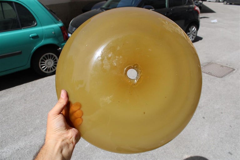 Rare Round Amber Murano Italian Chandelier Fratelli Toso 1930 Original ...