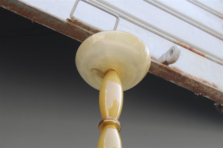 Rare Round Amber Murano Italian Chandelier Fratelli Toso 1930 Original ...