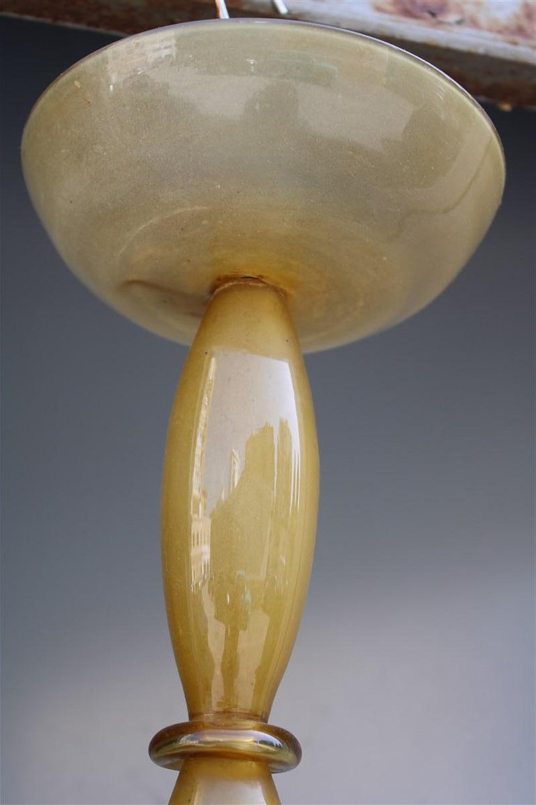 Rare Round Amber Murano Italian Chandelier Fratelli Toso 1930 Original ...