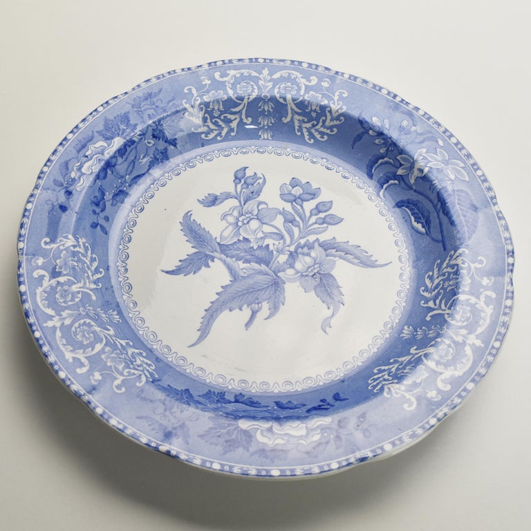 Rare Round Deep Antique Spode Serving Platter Dish Plate Camilla ...