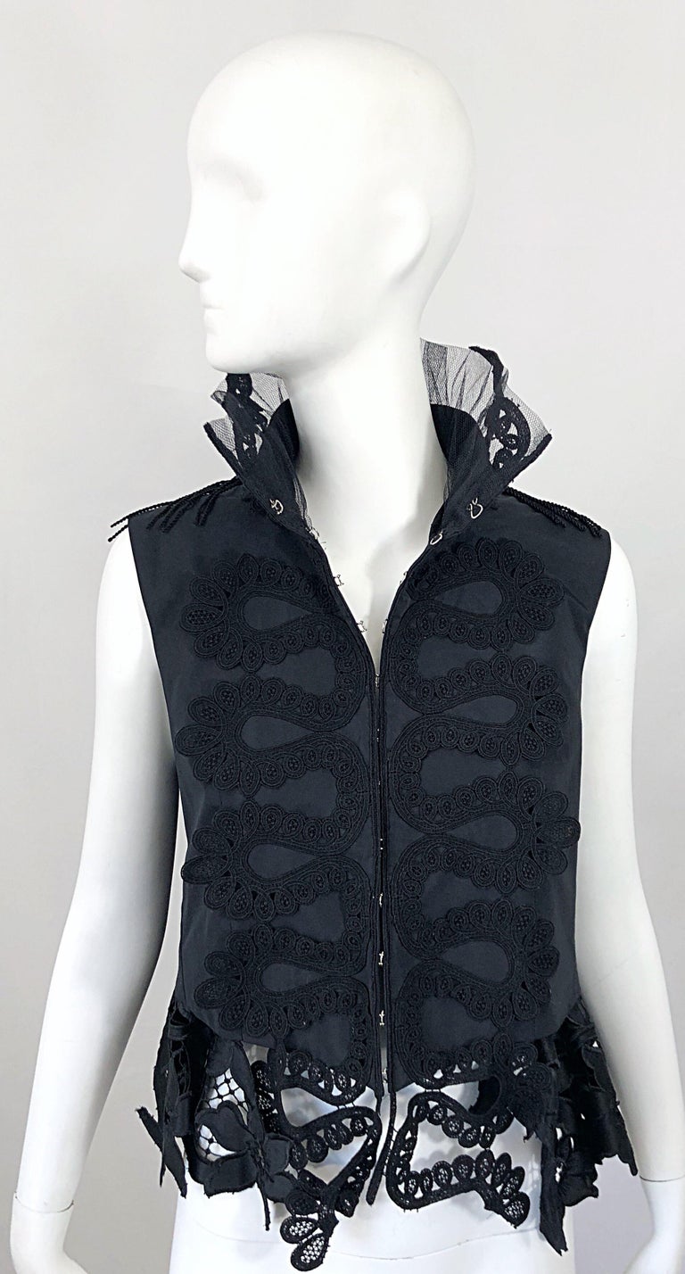 Rare Sacai Japanese Black Avant Garde Victorian Edwardian Inspired ...