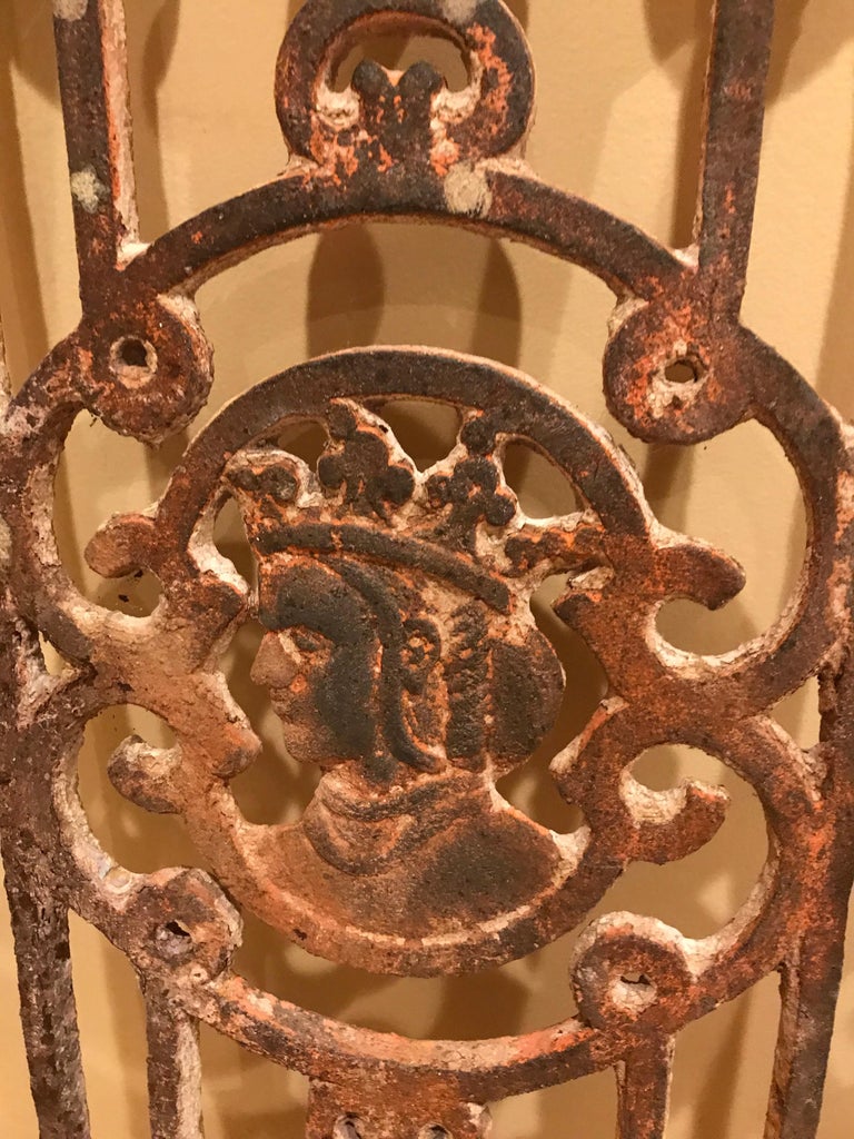 Rare Salvaged 1877 Queen Victoria Coronation British Raj Wrought Iron ...