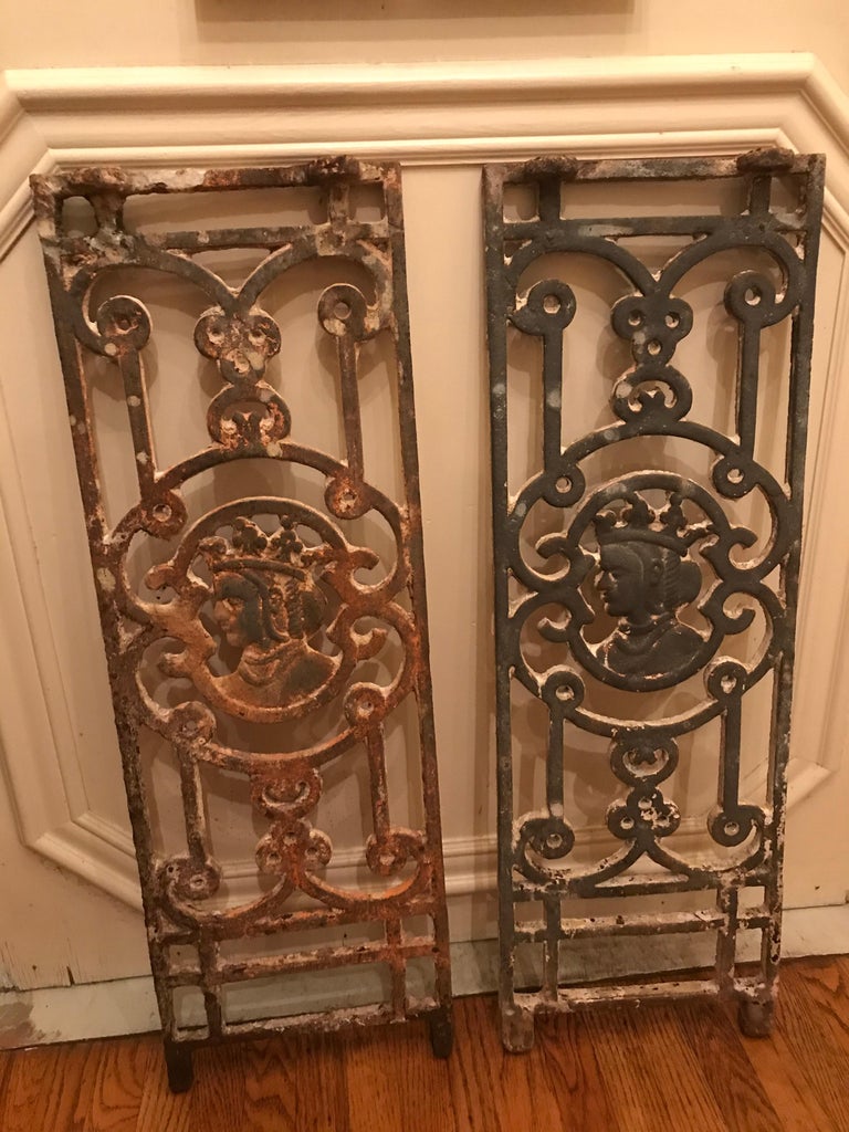 Rare Salvaged 1877 Queen Victoria Coronation British Raj Wrought Iron ...