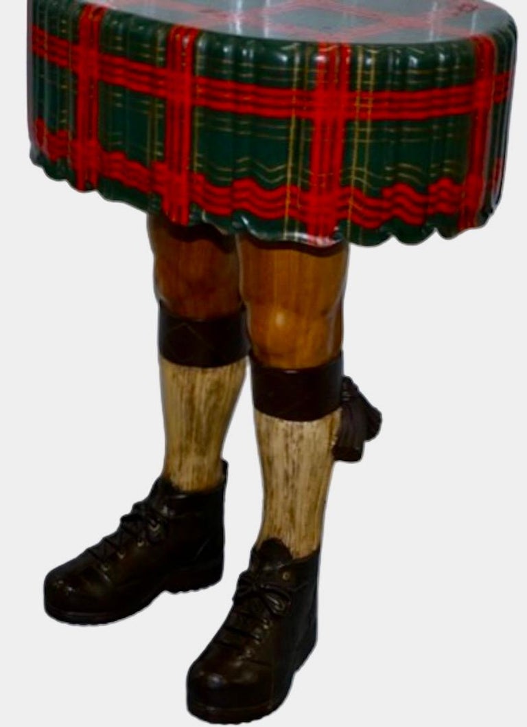 Rare Scottish Leg and Kilt Hardwood Whisky Side Table For Sale at ...