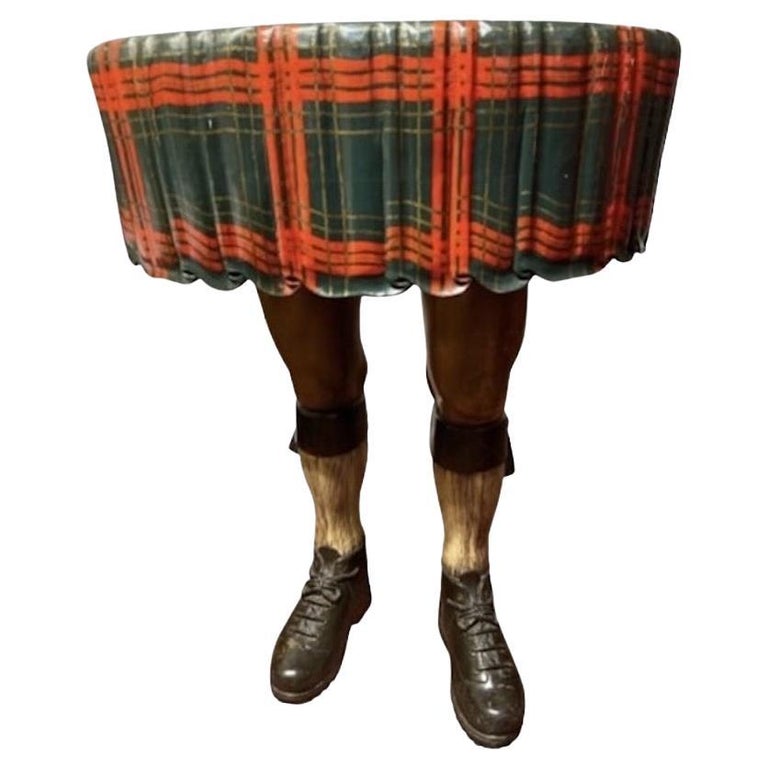Rare Scottish Leg and Kilt Hardwood Whisky Side Table For Sale at ...