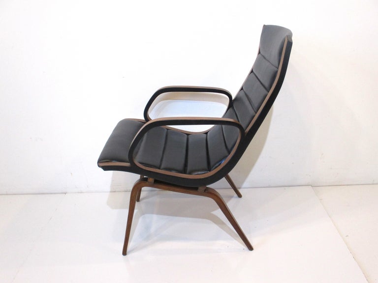 Rare Sculptural Arm / Lounge Chair by Norman Chener for Plycraft For ...