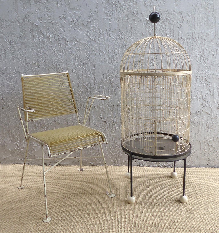 Rare Sculptural Birdcage by Frederick Weinberg, circa 1955 at 1stDibs