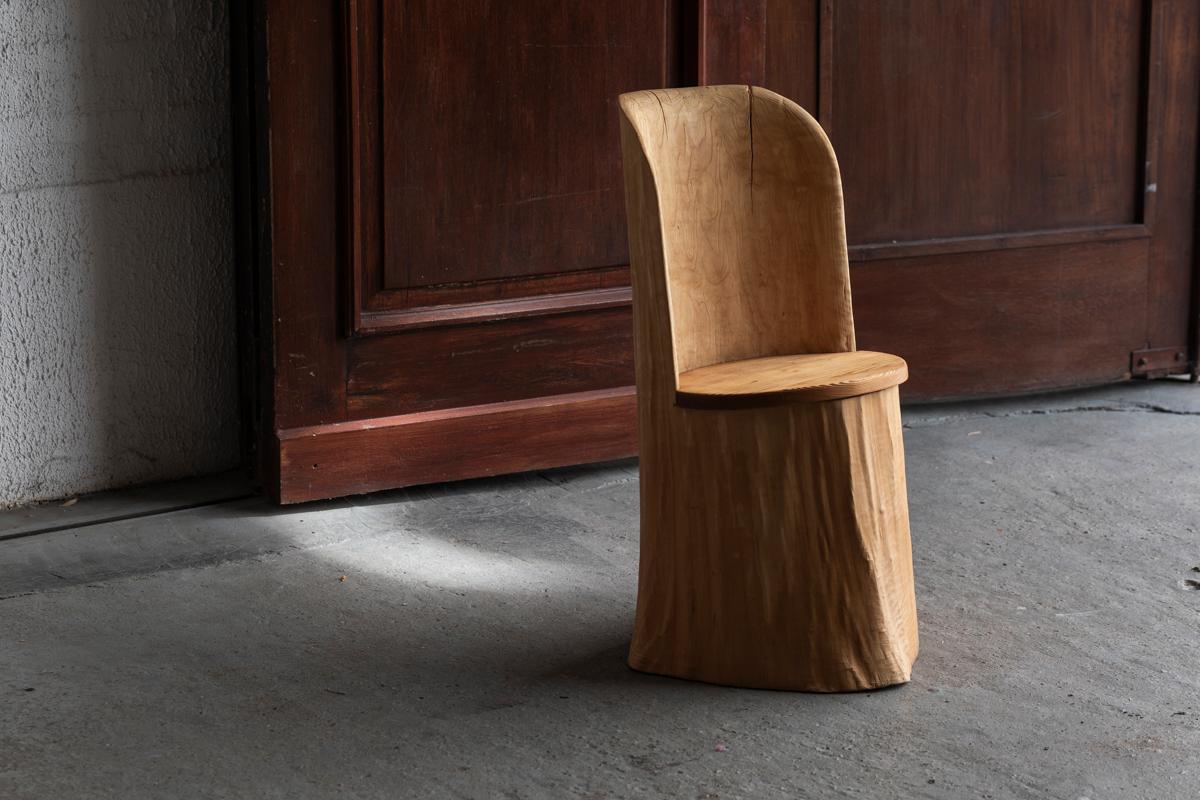 Rare Sculptural Pine Log Chair, Swedish Design, 20th Century For Sale ...
