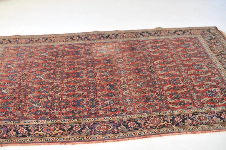 Rare Sensational Antique Rug with Iconic Herati Pattern, C. 1920's For ...