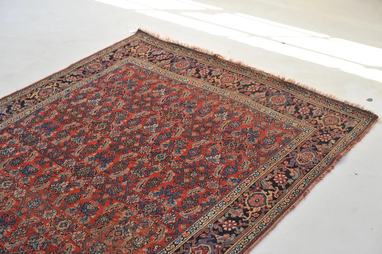 Rare Sensational Antique Rug with Iconic Herati Pattern, C. 1920's For ...