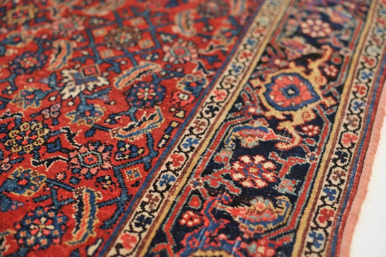 Rare Sensational Antique Rug with Iconic Herati Pattern, C. 1920's For ...