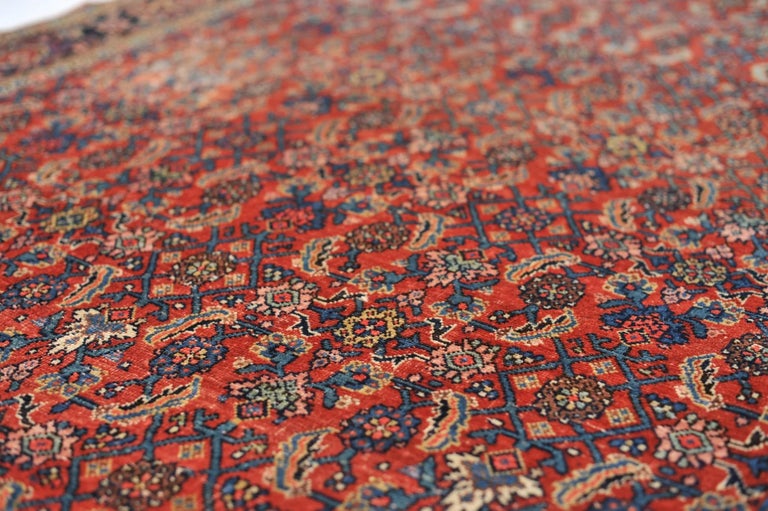 Rare Sensational Antique Rug with Iconic Herati Pattern, C. 1920's For ...