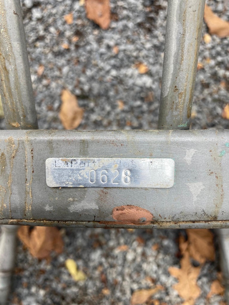 Rare Set of 6 Metal Windsor Chairs For Sale at 1stDibs