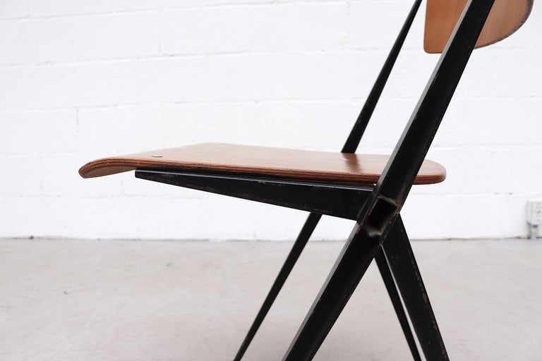 Rare Set of 6 Wim Rietveld Pyramid Stacking Chairs at 1stDibs