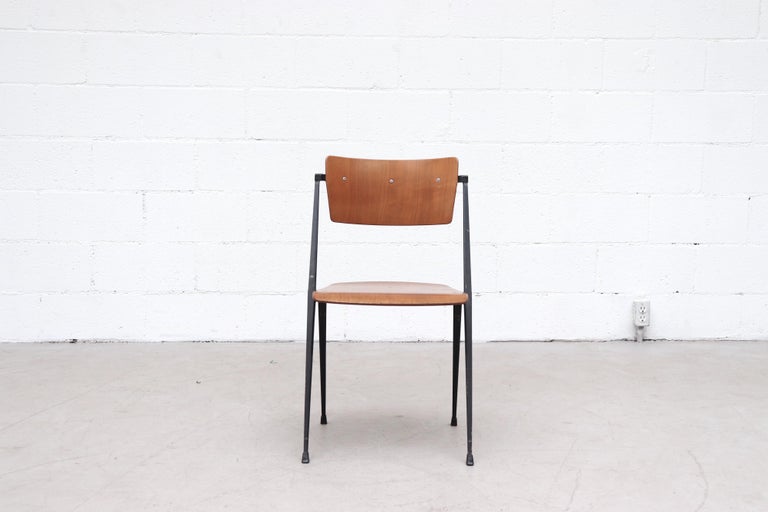 Rare Set of 6 Wim Rietveld Pyramid Stacking Chairs at 1stDibs