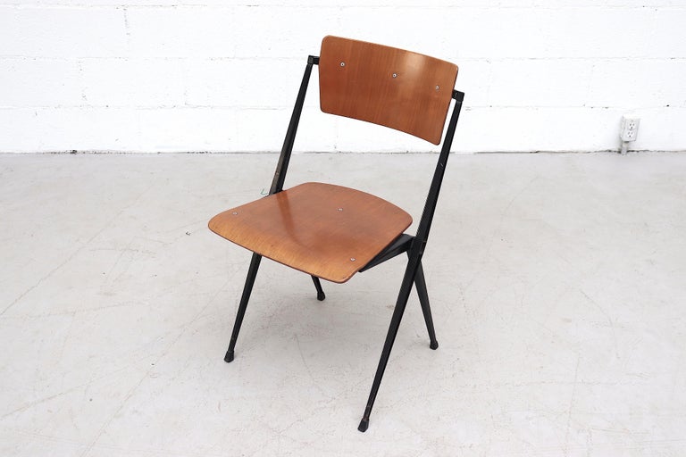 Rare Set of 6 Wim Rietveld Pyramid Stacking Chairs at 1stDibs