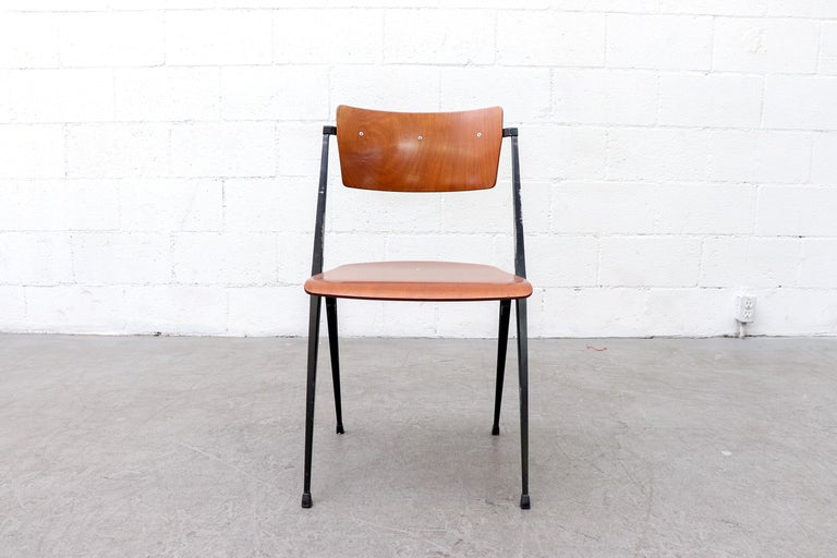Rare Set of 8 Wim Rietveld Pyramid Stacking Chairs at 1stDibs