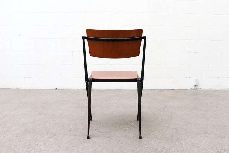 Rare Set of 8 Wim Rietveld Pyramid Stacking Chairs at 1stDibs