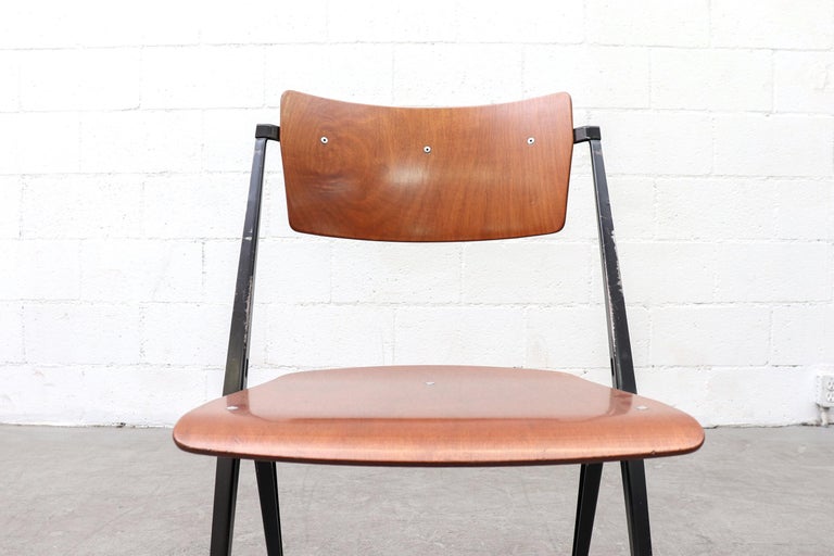 Rare Set of 8 Wim Rietveld Pyramid Stacking Chairs at 1stDibs