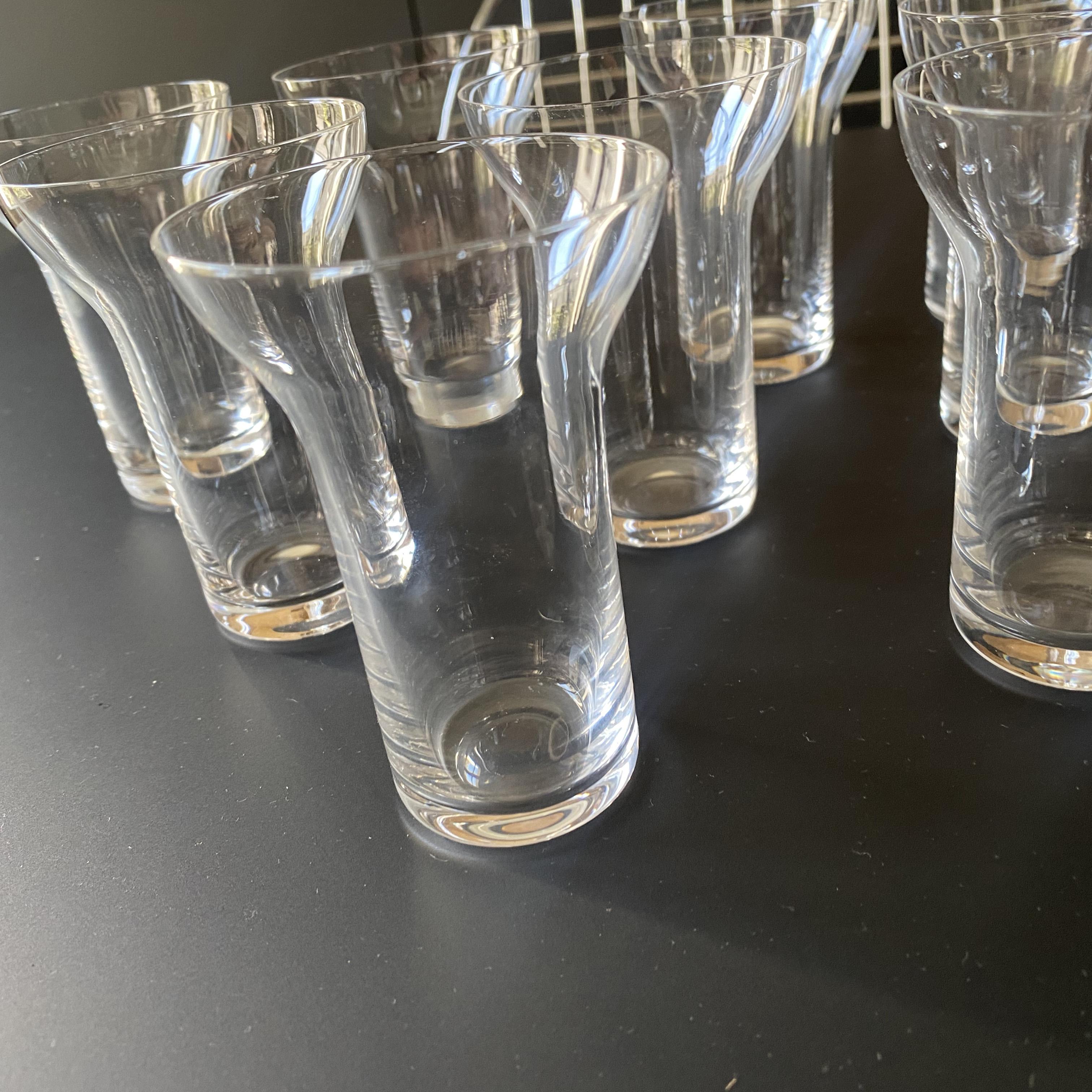 Rare set of 9 Bulles glasses by Roger Tallon for Daum, from the 3T ...