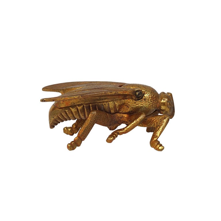 Rare Set of 9 Different Japanese Insects Made of Copper, Brass and Wood ...