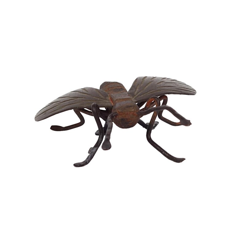 Rare Set of 9 Different Japanese Insects Made of Copper, Brass and Wood ...
