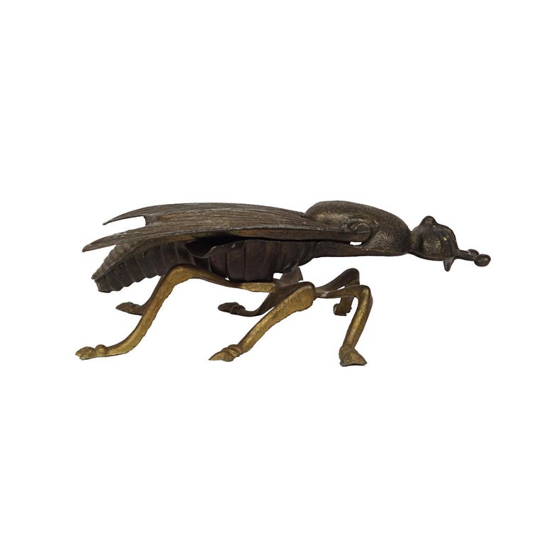 Rare Set of 9 Different Japanese Insects Made of Copper, Brass and Wood ...