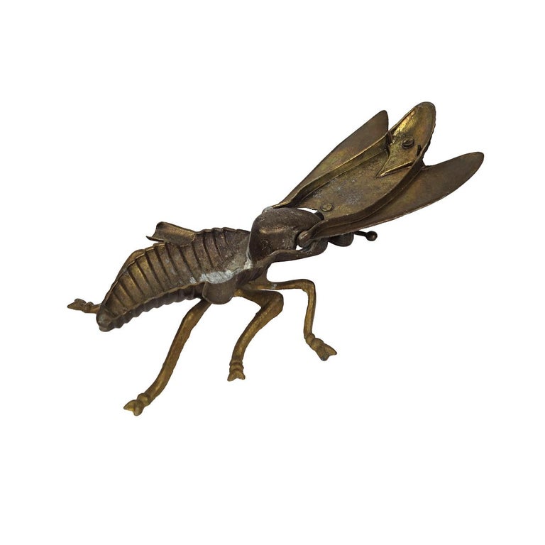 Rare Set of 9 Different Japanese Insects Made of Copper, Brass and Wood ...