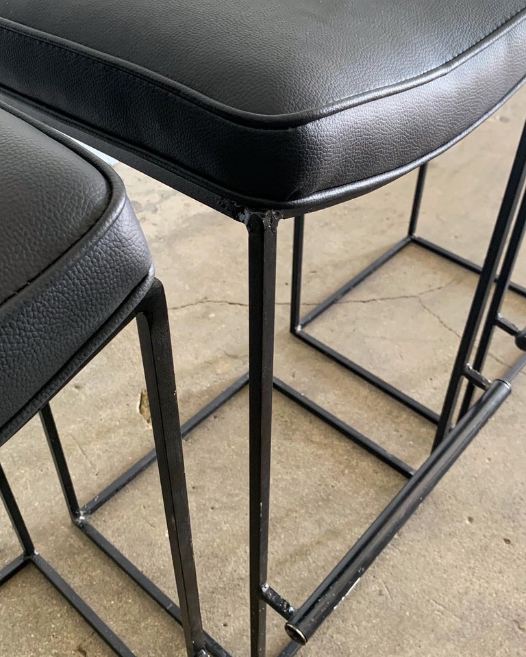 Rare Set of Arthur Umanoff for Shaver Howard Iron Bar Stools For Sale ...
