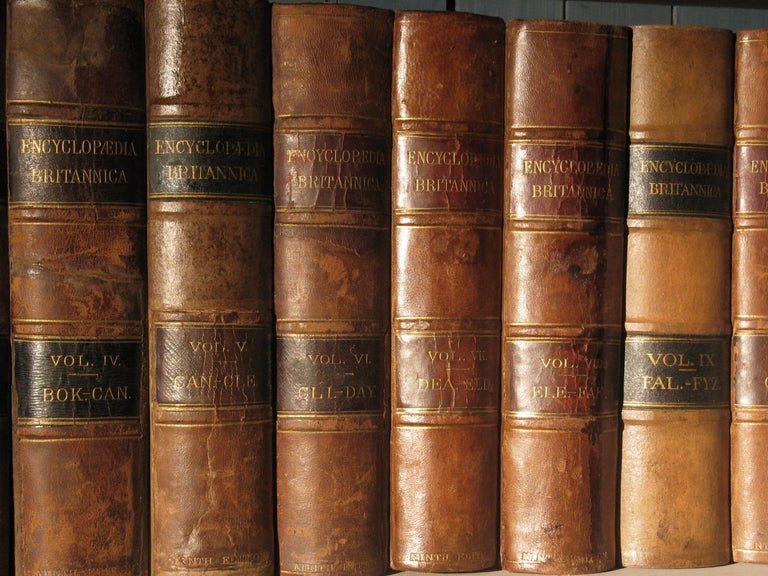 Rare Set of Encyclopedia Britannica 9th Edition '1878-1889' Vols 1-24 ...