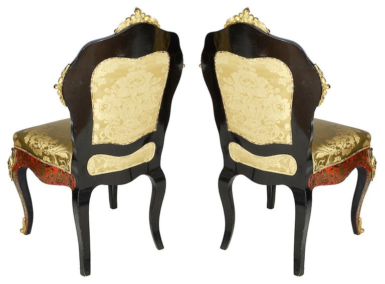 Rare Set of Four Boulle Side Chairs, 19th Century at 1stDibs | boulle ...