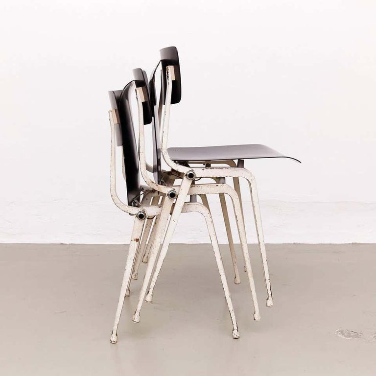 Rare Set of Four Friso Kramer Theater Chairs, 1959 For Sale at 1stDibs