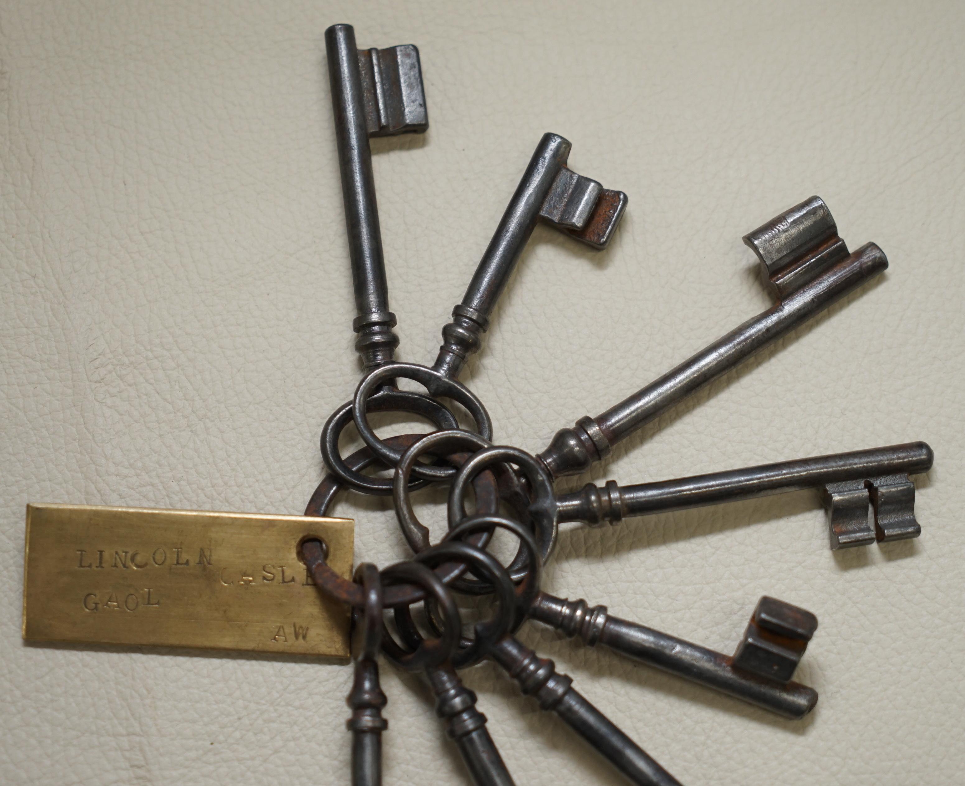 Rare Set of Original Antique Victorian Lincoln Castle Prison Keys ...