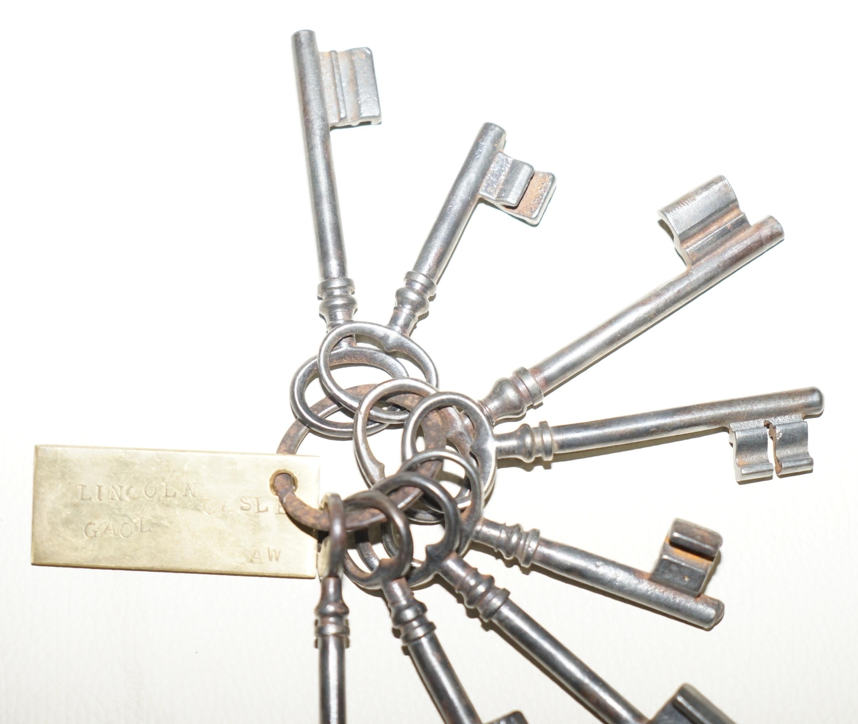 Rare Set of Original Antique Victorian Lincoln Castle Prison Keys ...