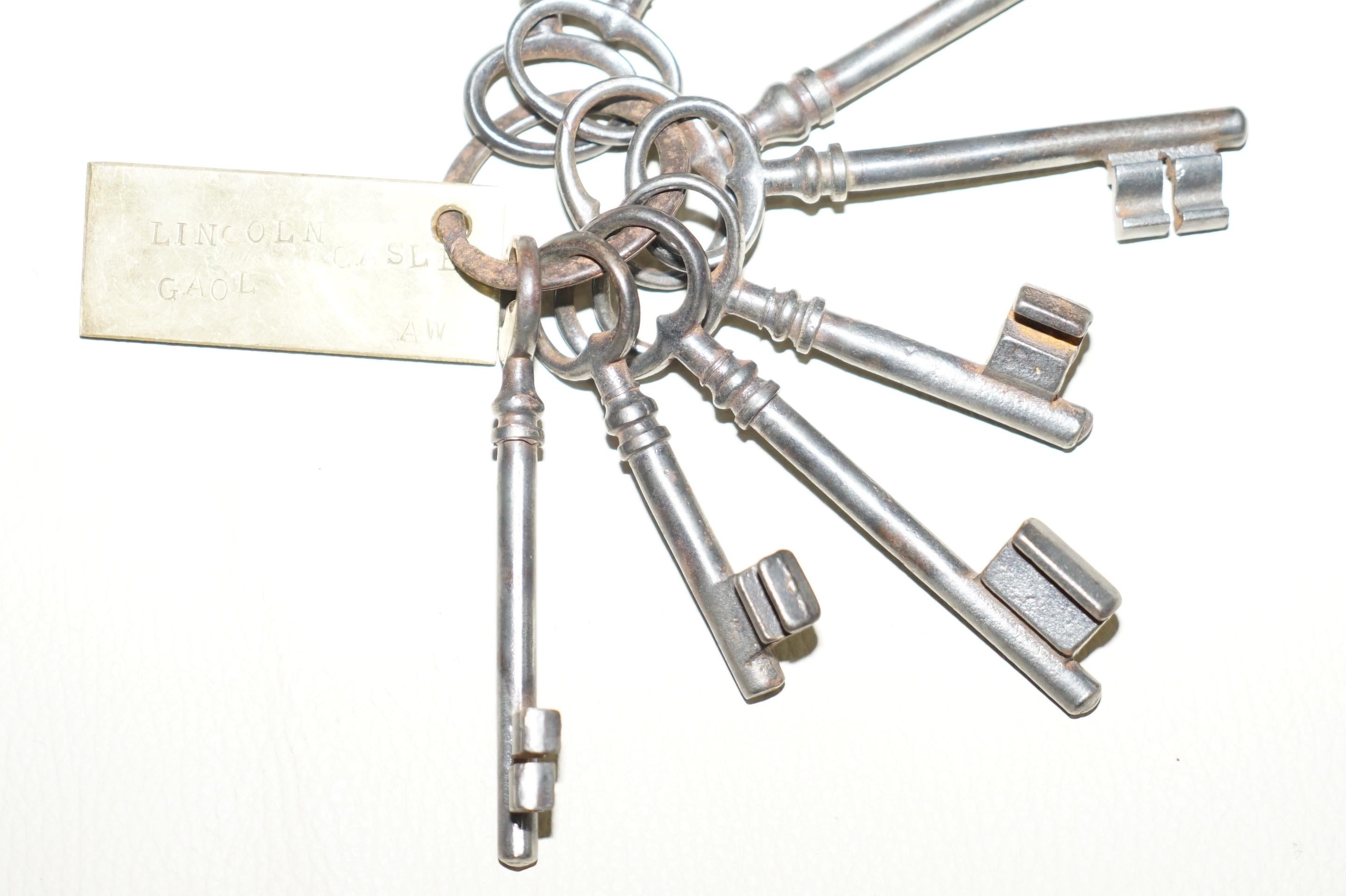 Rare Set of Original Antique Victorian Lincoln Castle Prison Keys ...