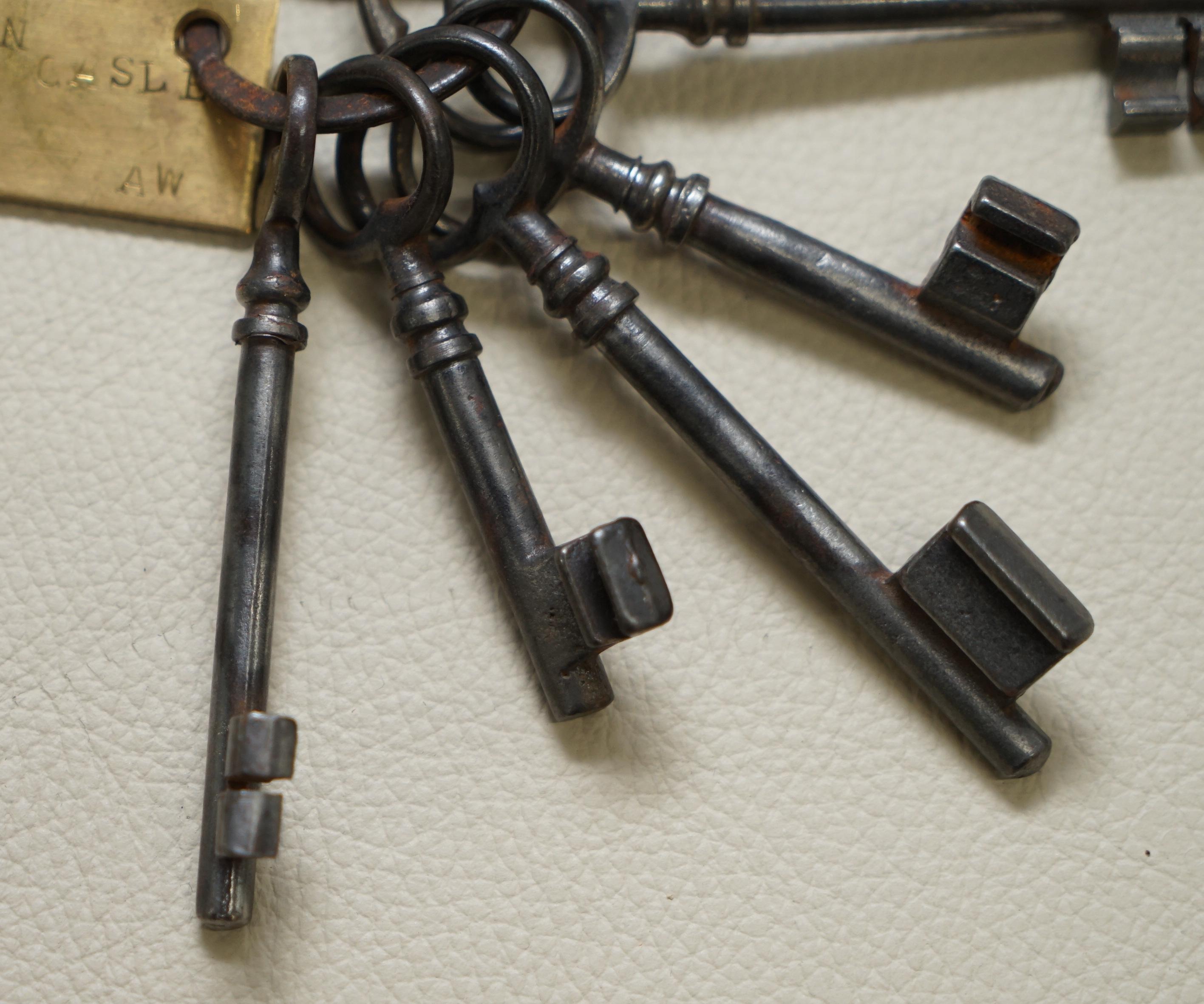 Rare Set of Original Antique Victorian Lincoln Castle Prison Keys ...