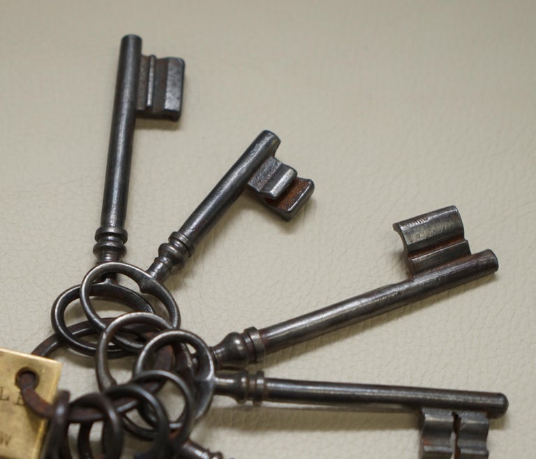 Rare Set of Original Antique Victorian Lincoln Castle Prison Keys ...