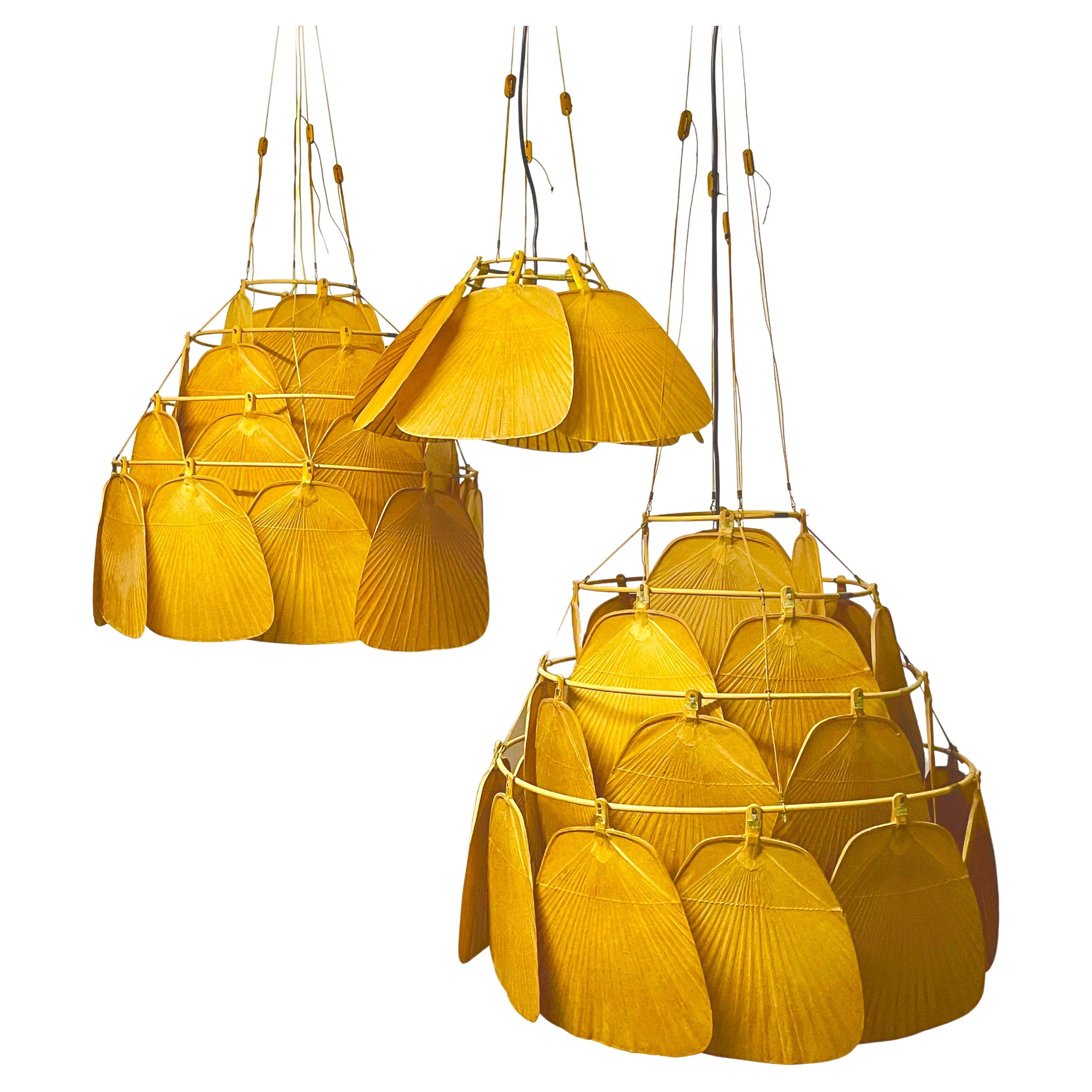 Rare Huge Ingo Maurer Uchiwa Pendant Lamp at 1stDibs | ingo maurer ...