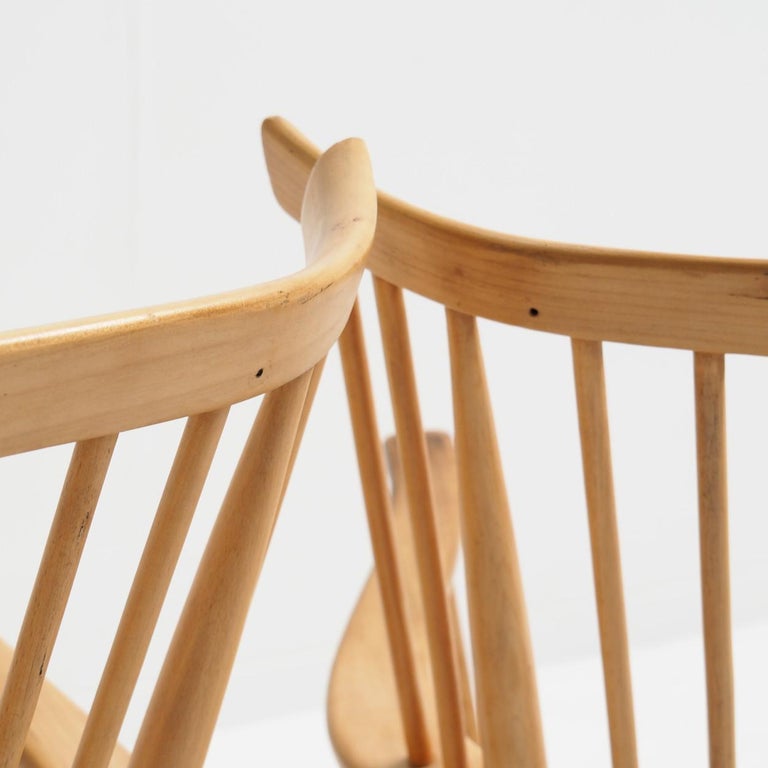 Rare Set of Shaker Styled Wingback Chairs For Sale at 1stDibs