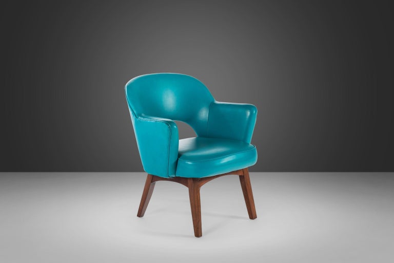 Rare Set of Two '2' Lounge Chairs by Patrician Furniture in Original ...