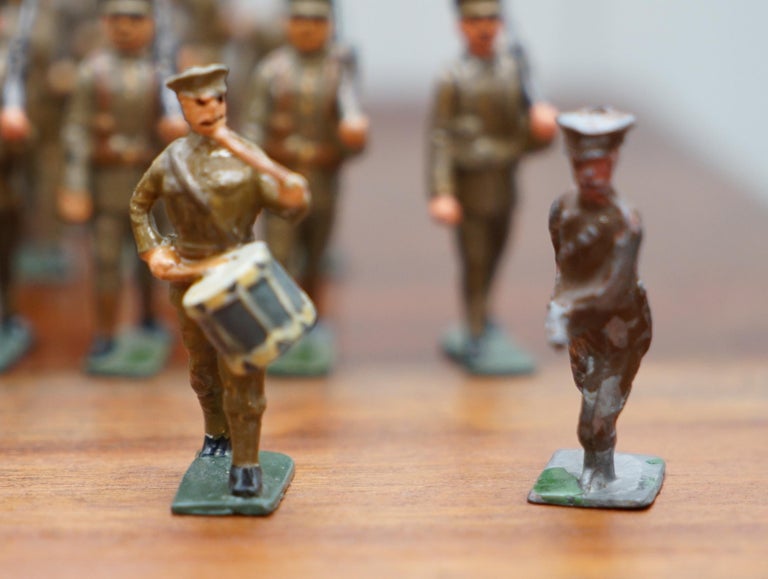 Rare Set of World War i Antique Toys Military Soldiers 52 Mixed Pieces ...