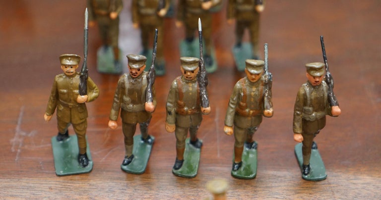 Rare Set of World War i Antique Toys Military Soldiers 52 Mixed Pieces ...