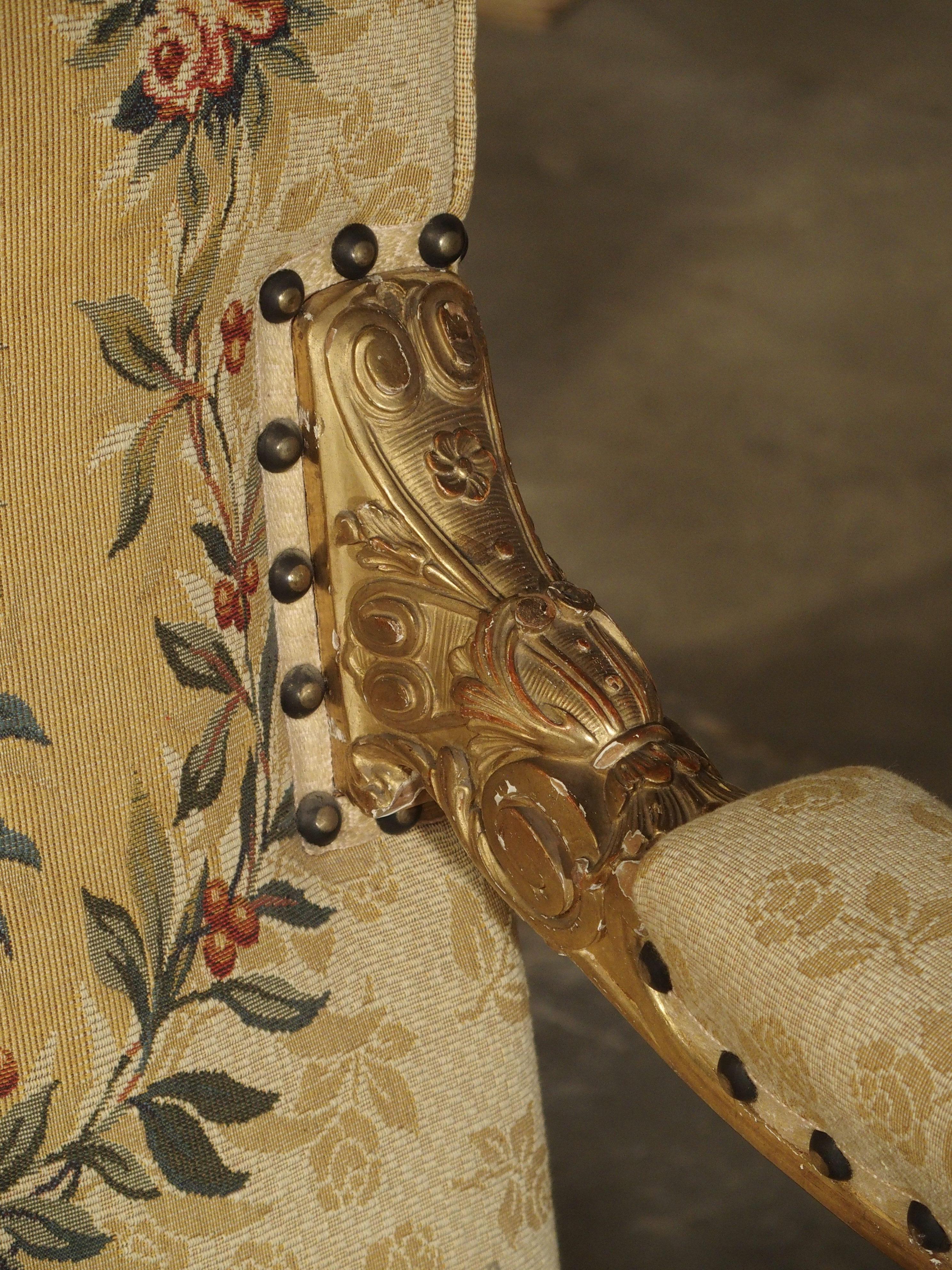 Rare Seven-Piece Louis XIV Style Giltwood Salon Suite from France ...