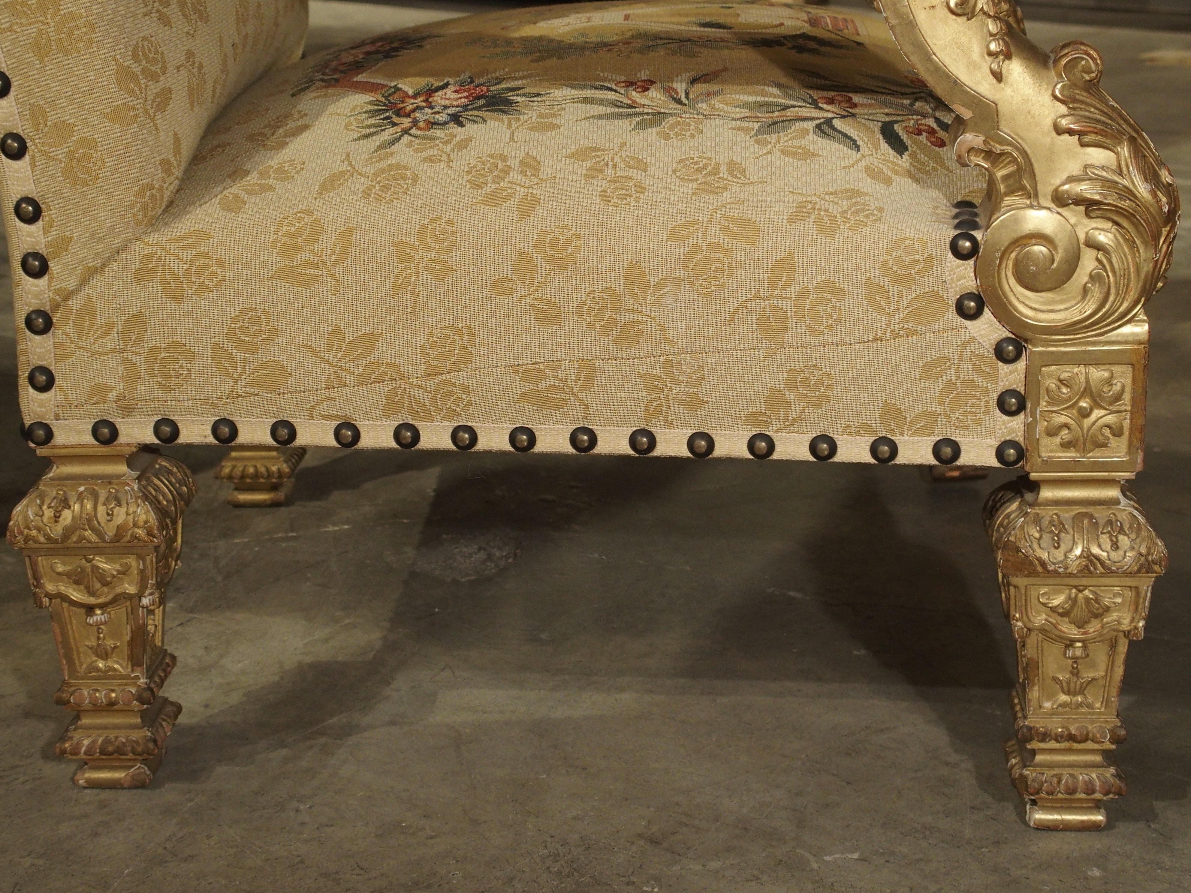 Rare Seven-Piece Louis XIV Style Giltwood Salon Suite from France ...